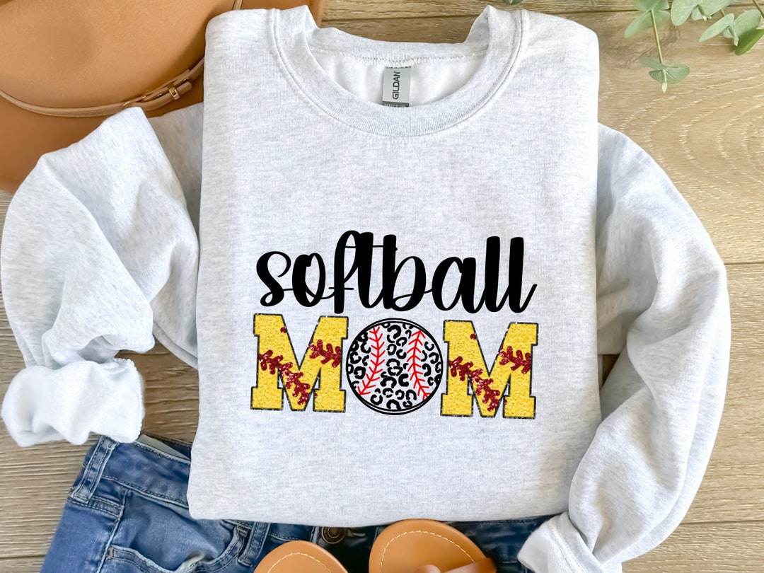 Cheetah Softball Mom Sublimation PNG, Softball Clipart, Varsity ...