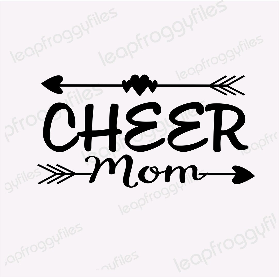 Cheer Mom Arrows and Hearts Svg File Cricut/cheer Mom Svg File/cheer ...