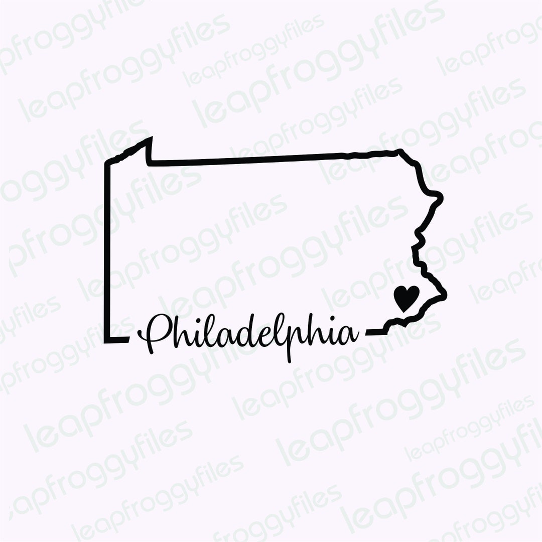 City of Philadelphia Pennsylvania Svg File/philadelphia Pennsylvania ...