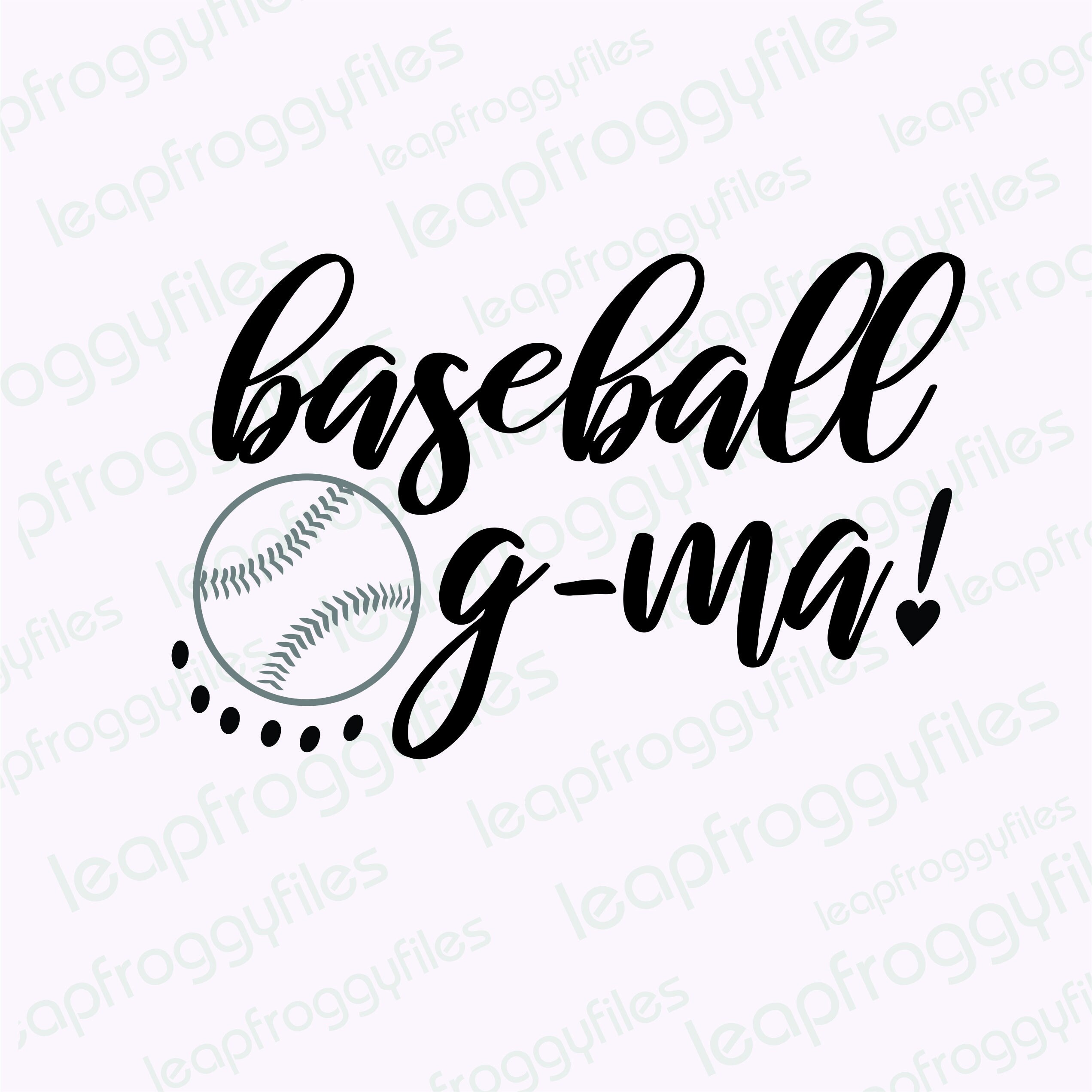 Baseball G-ma Gma Svg File for Cricut/baseball G-ma G'ma Shirt ...