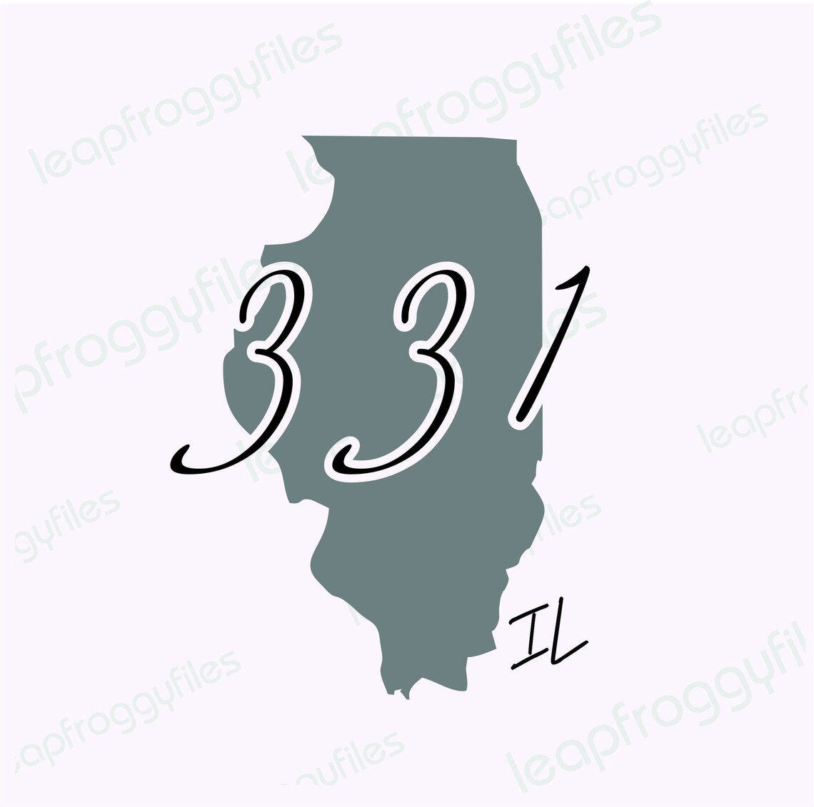 Illinois Area Code 331/illinois Svg Png Eps File for Area Code 331 ...