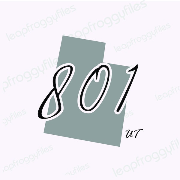 801 Area Code - Etsy UK