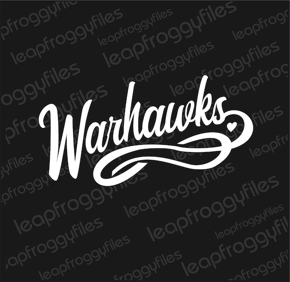 Warhawks Mascot Swirly Design/warhawks School Mascot/warhawk | Etsy