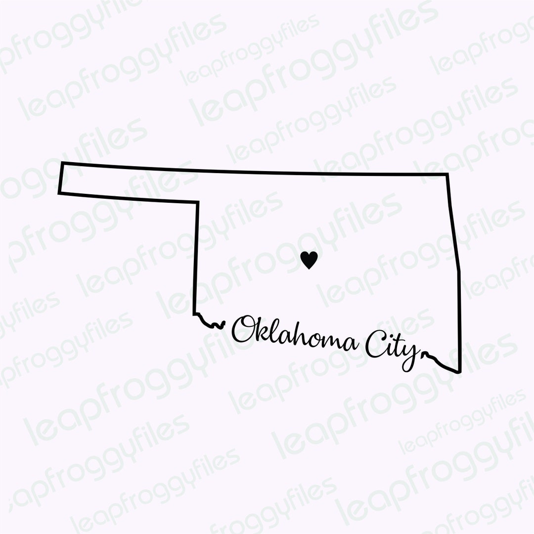 Oklahoma City Oklahoma Svg File/oklahoma City Oklahoma Pride/state of ...