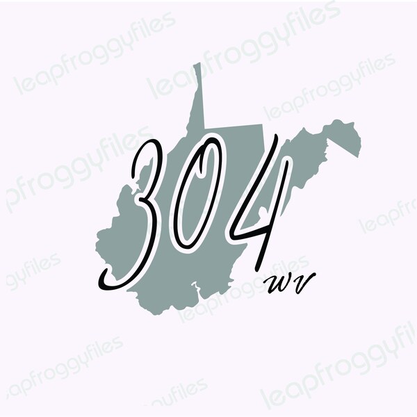 304 West Virginia Svg Png - Etsy