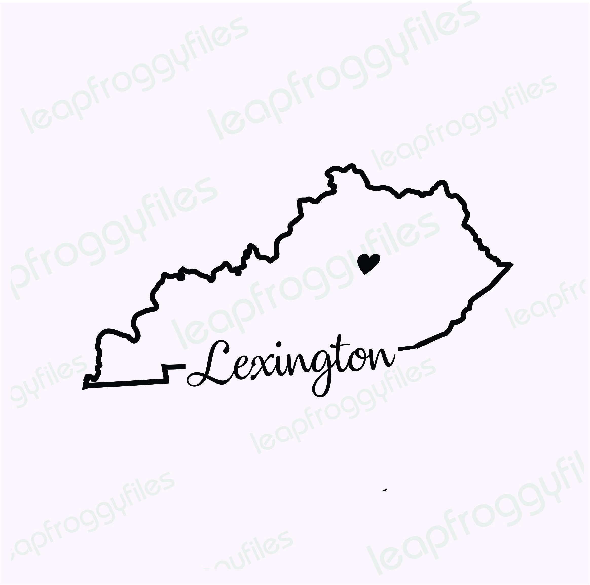 City of Lexington Kentucky Svg File/lexington Pride/state of Kentucky ...
