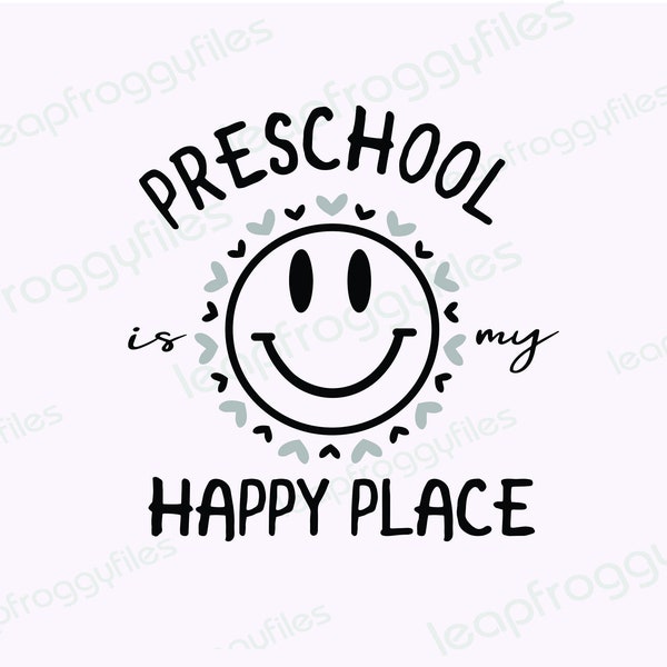 Preschool Happy Face Svg - Etsy