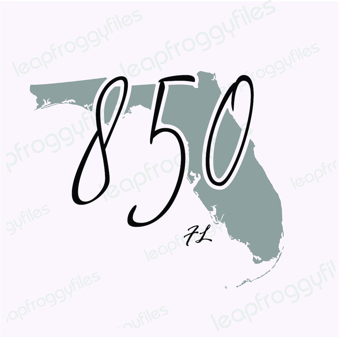 Florida Area Code 850 Area Code 850 Svg File/svg Png Eps - Etsy