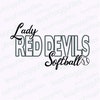 Lady Red Devils Basketball/lady Red Devils Mascot Sports/lady Red ...