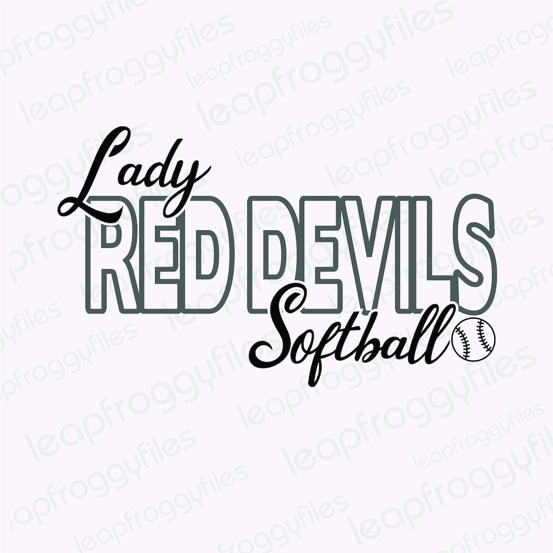 Lady Red Devils Softball/lady Red Devils Mascot Sports/lady Red Devils ...