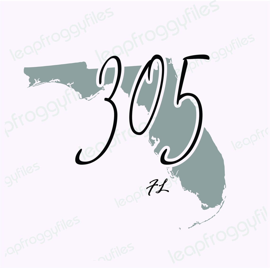 Florida Area Code 305 Area Code 305 Svg File/svg Png Eps Dxf/florida ...
