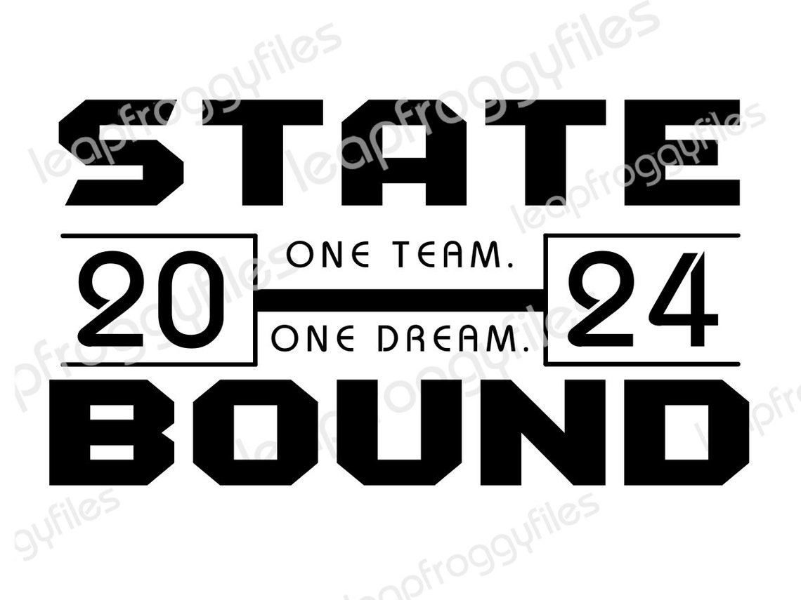 State Bound Svg and Png, State Tournament Shirt, Conference Champs ...