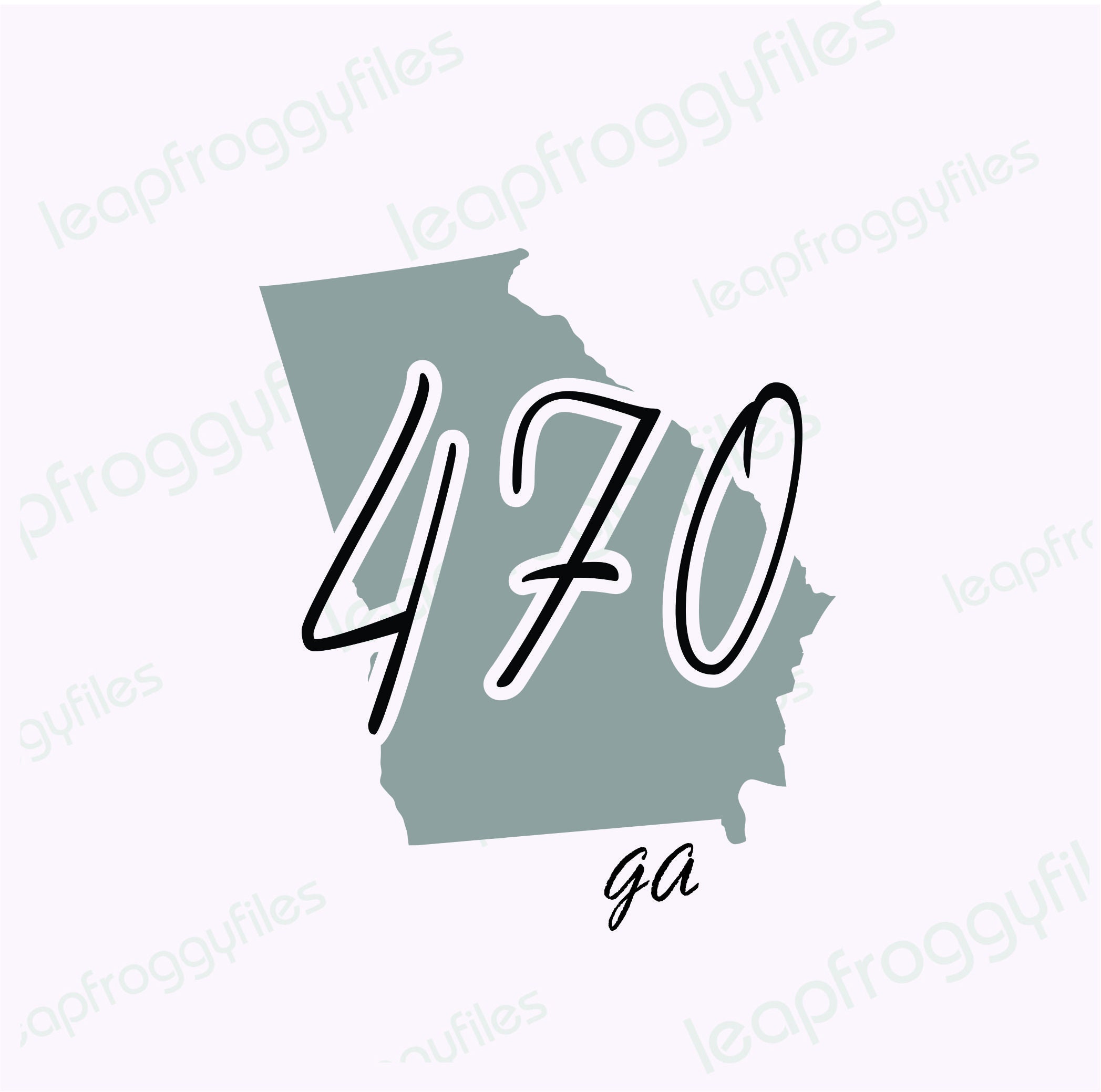 Georgia Area Code 470 Area Code 470 Svg File/svg Png Eps - Etsy