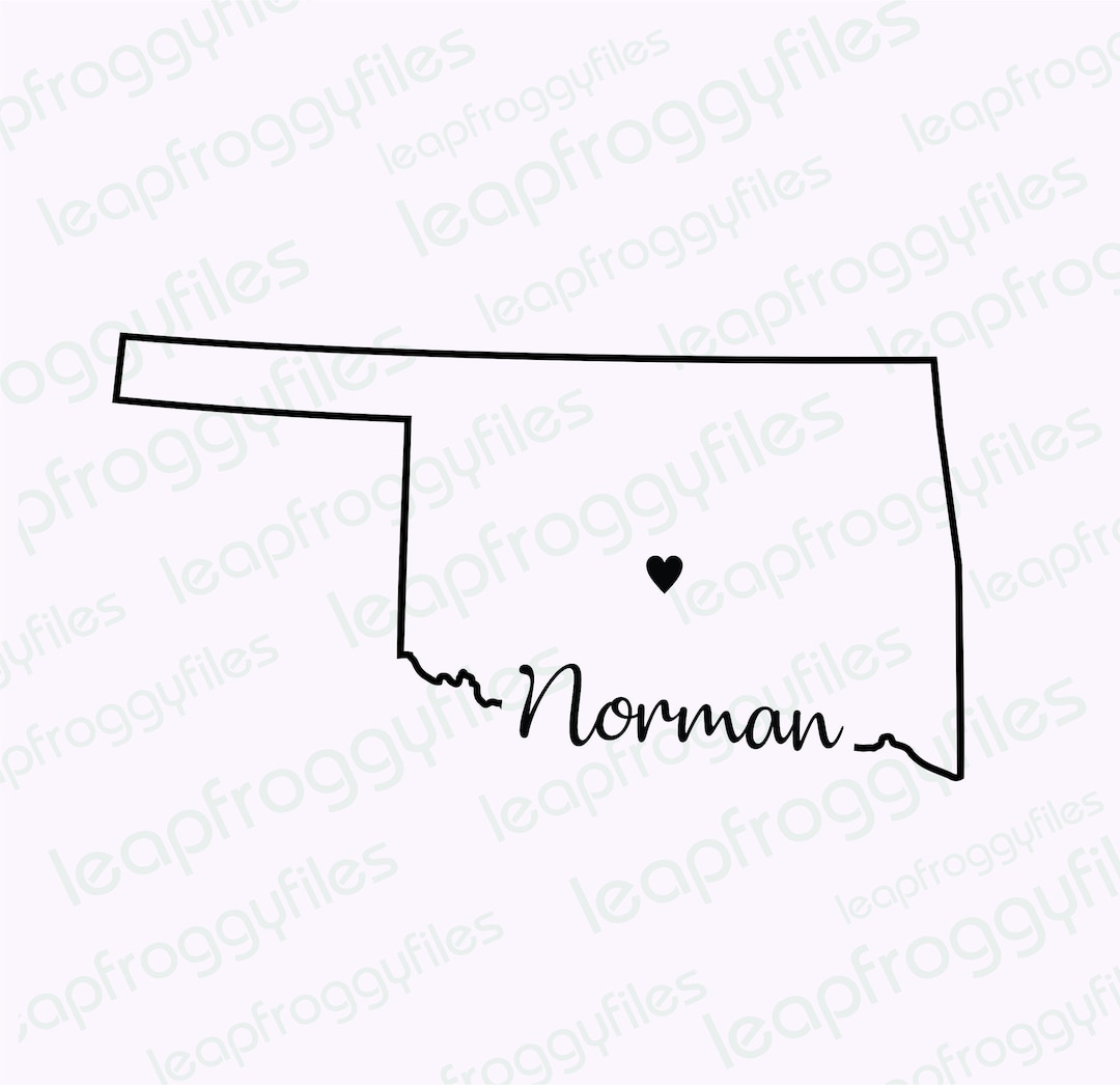 City of Norman Oklahoma Svg File/norman Oklahoma Pride/state of ...