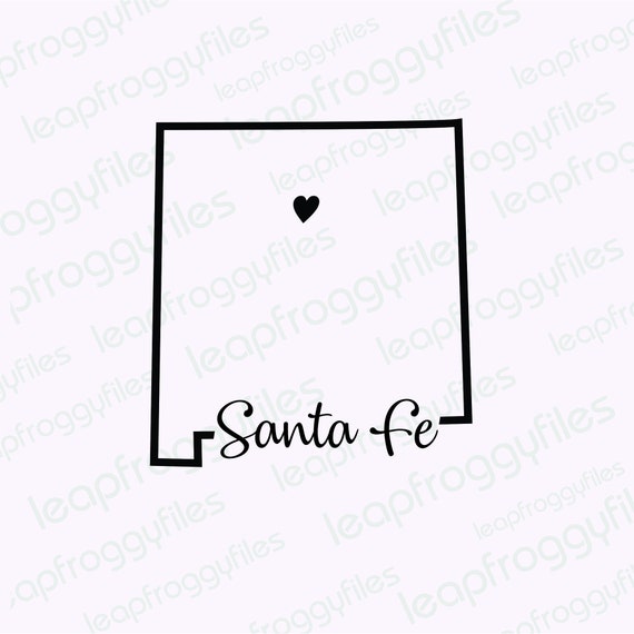City of Santa Fe New Mexico Svg File/santa Fe NM Pride/state - Etsy