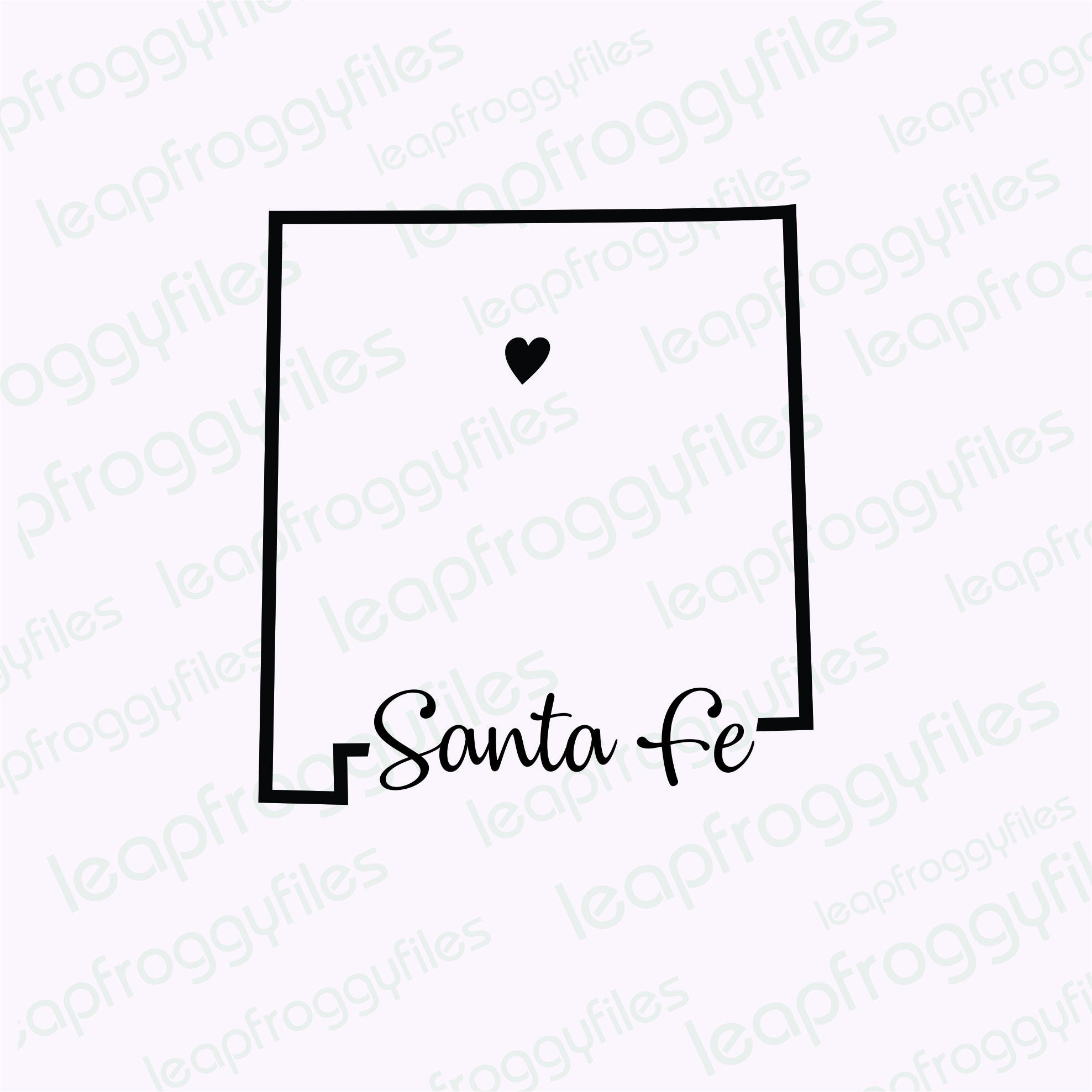 City of Santa Fe New Mexico Svg File/santa Fe NM Pride/state of New ...