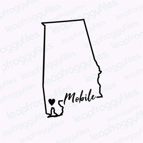 City of Mobile Alabama Svg File/mobile Alabama Pride/state of | Etsy