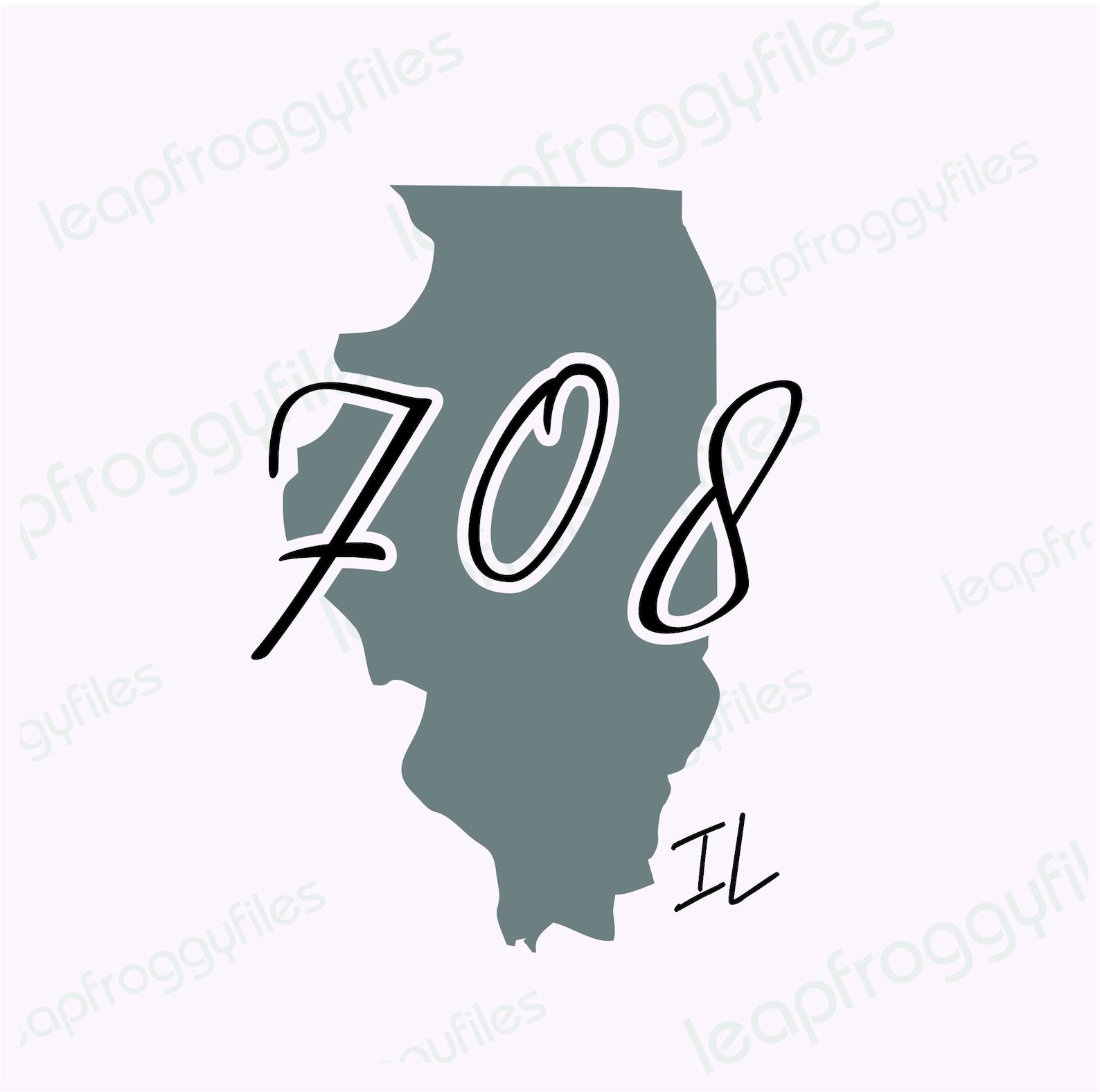 Illinois Area Code 708/illinois Svg Png Eps File for Area Code 708 ...