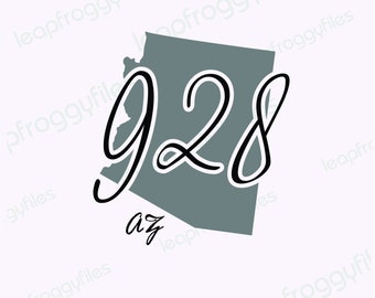 Area Code 928 File - Etsy