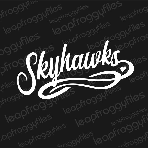 Skyhawks Mascot Svg - Etsy