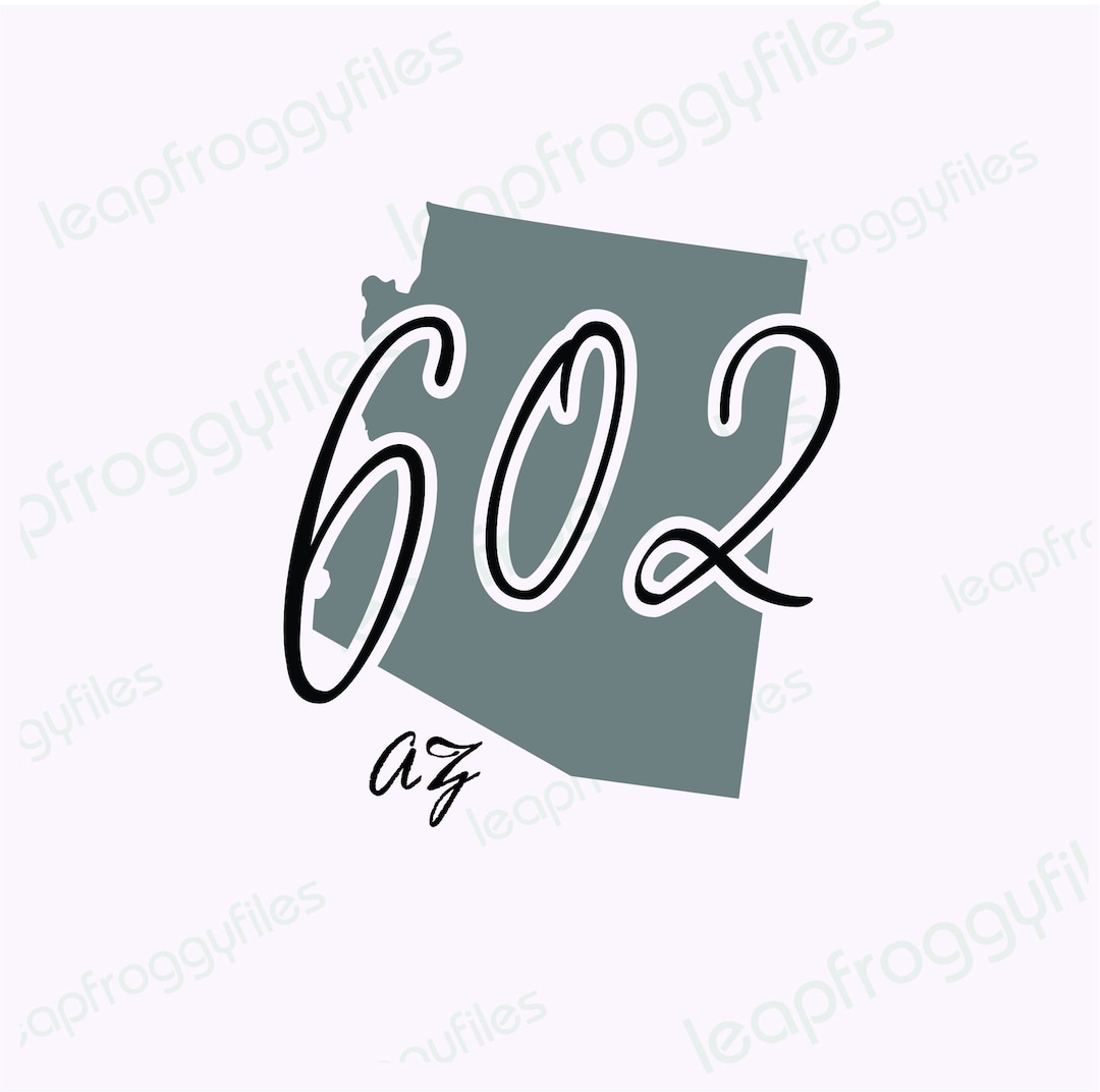 Arizona 602area Code 602 Svg File/svg Png Eps Dxf/arizona State Shirt ...