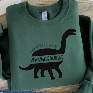 Mama Saurus SVG File Don't Mess With Momasaurus Shirt SVG T Rex ...