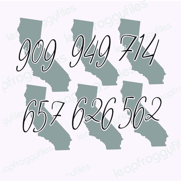 562 Area Code - Etsy