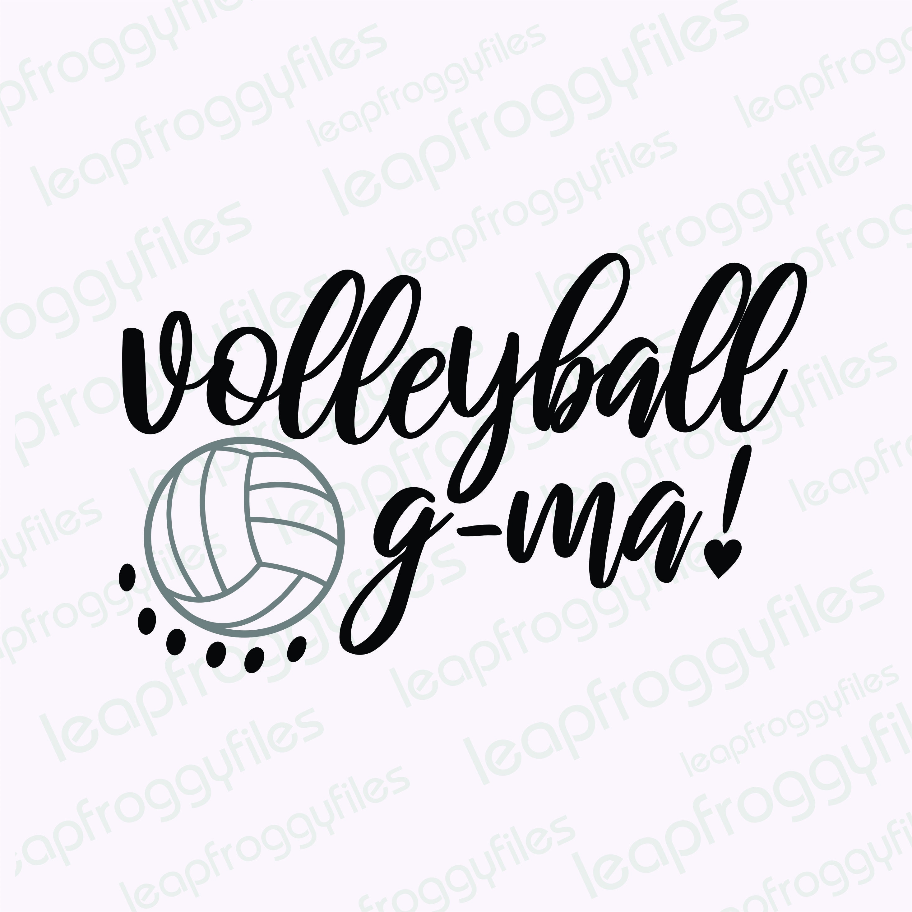 Volleyball G-ma Gma G'ma Svg File Cricut/volleyball G-ma Shirt ...