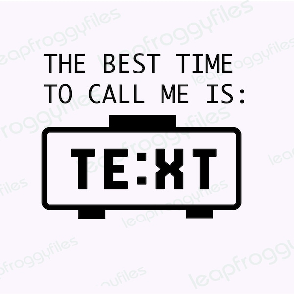 Text But Dont Call Etsy
