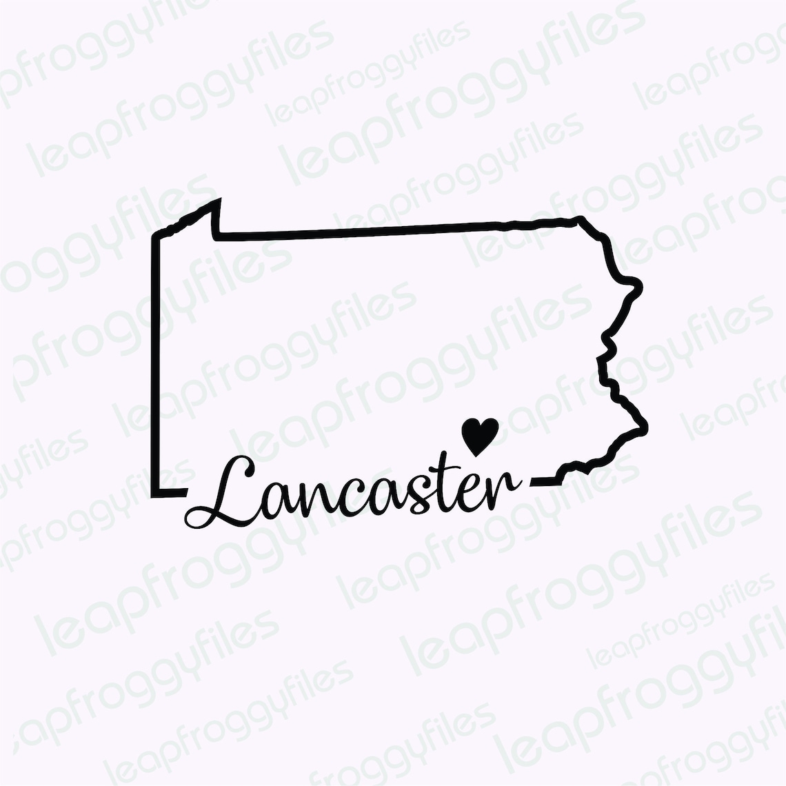 City of Lancaster Pennsylvania Svg File/lancaster Pennsylvania Pride ...