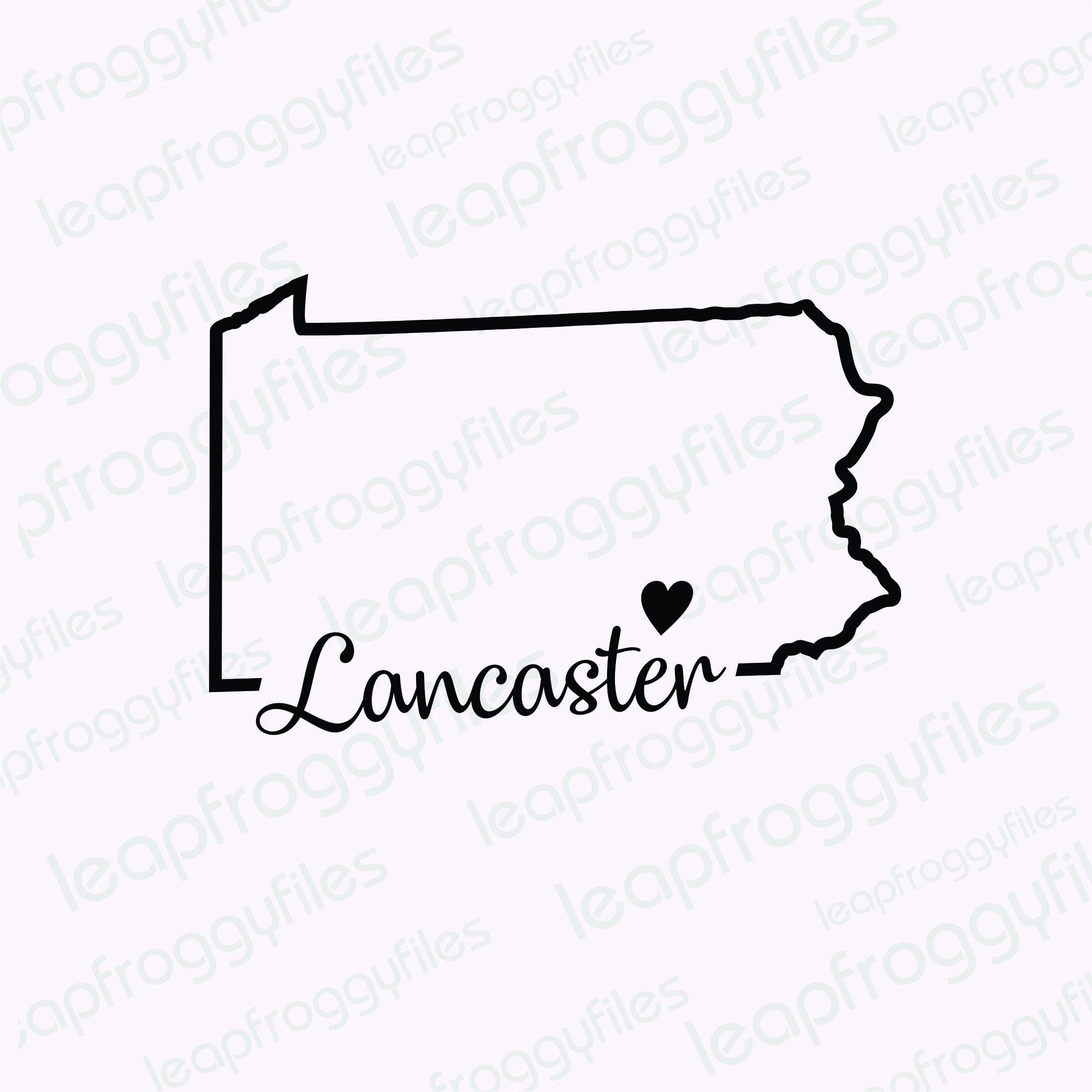 City of Lancaster Pennsylvania Svg File/lancaster Pennsylvania Pride ...