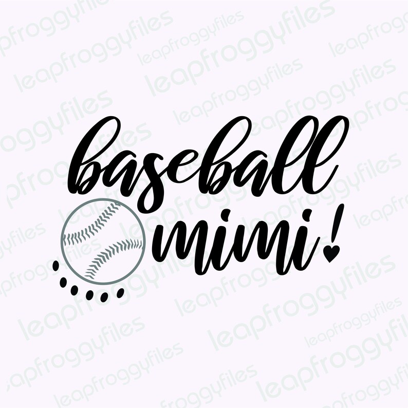 Baseball Mimi Svg File for Cricut/baseball Mimi Mi-mi Shirt/ Baseball ...