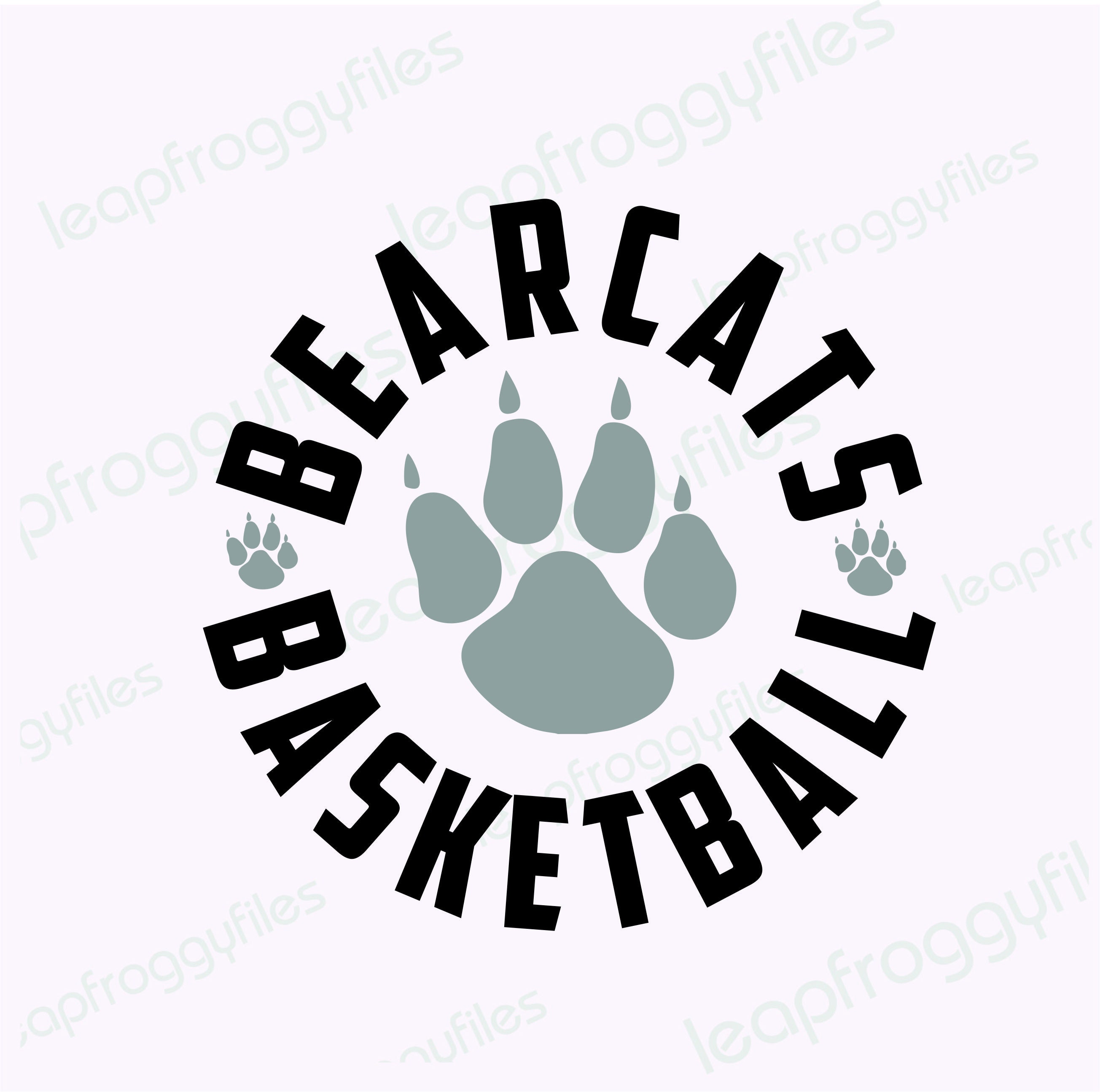 Bearcats Basketball Mascot/bearcats Svg/bearcat Basketball - Etsy
