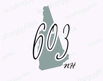 Area Code Nh File - Etsy