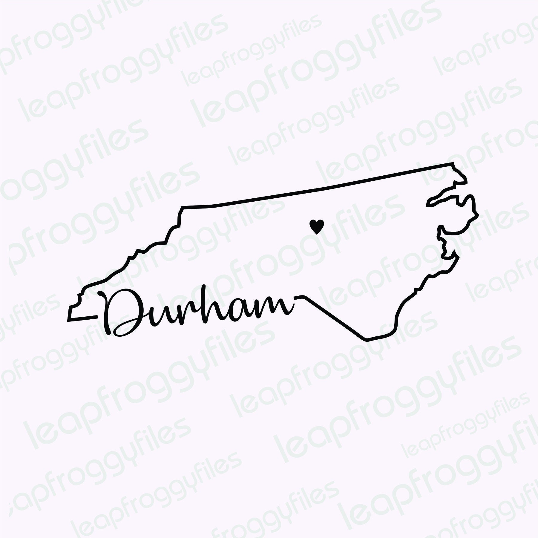 Durham North Carolina Svg File/durham Nc Pride/state of North Carolina ...