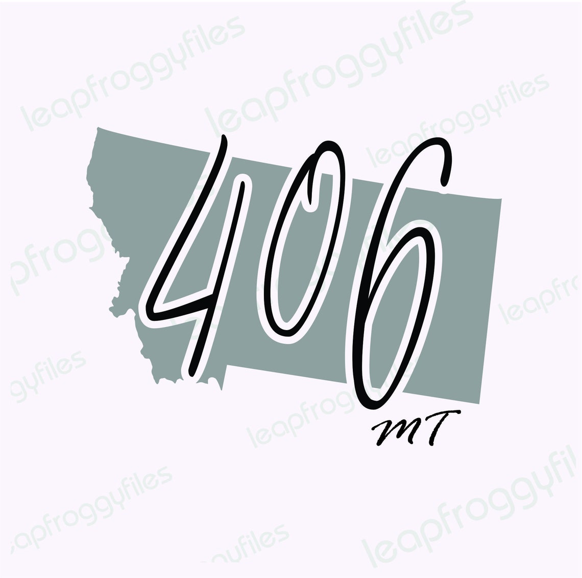 Montana Area Code 406 Area Code 406 Svg File/svg Png Eps Dxf/montana ...