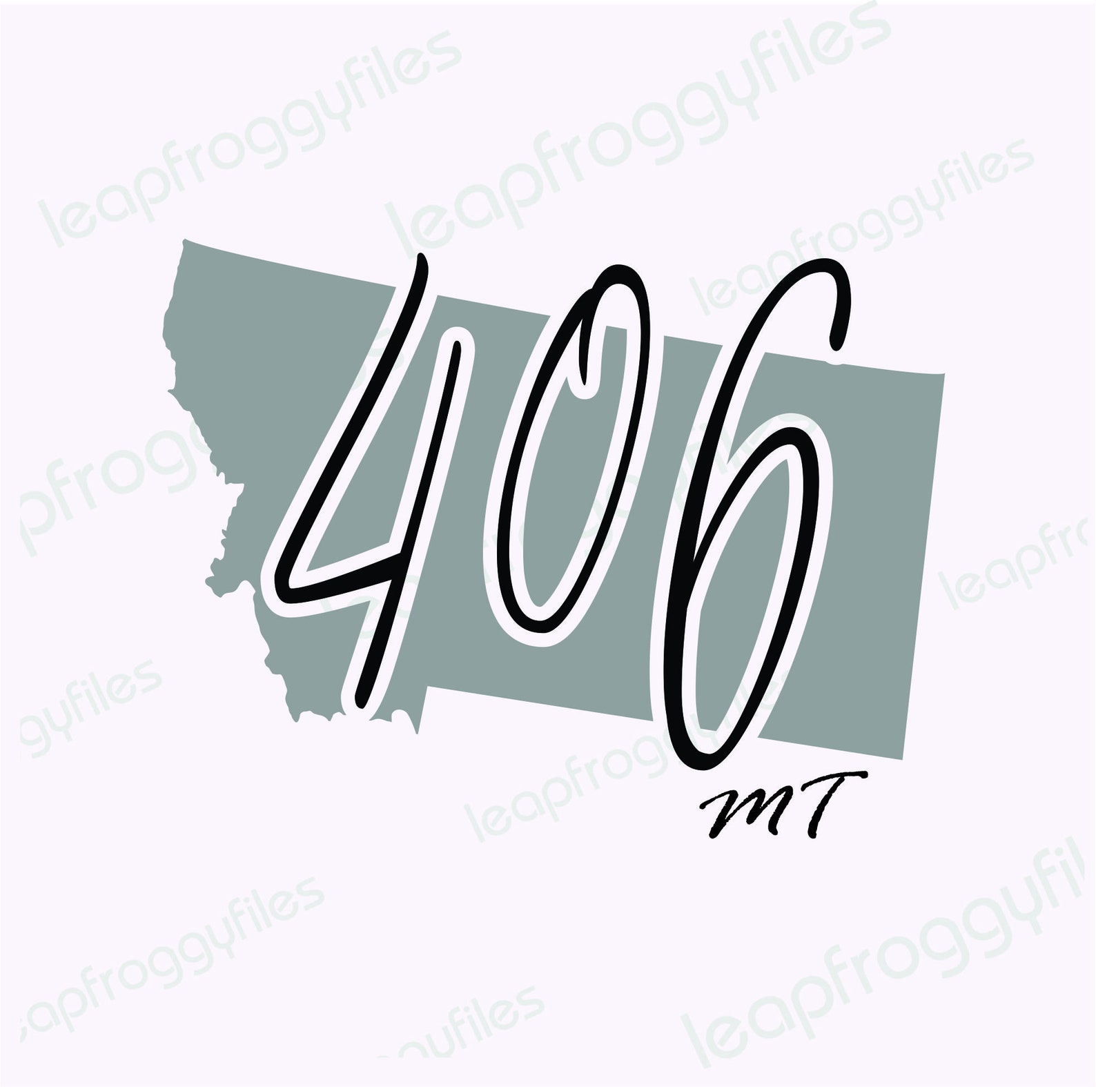 Montana Area Code 406 Area Code 406 Svg File/svg Png Eps Dxf/montana ...