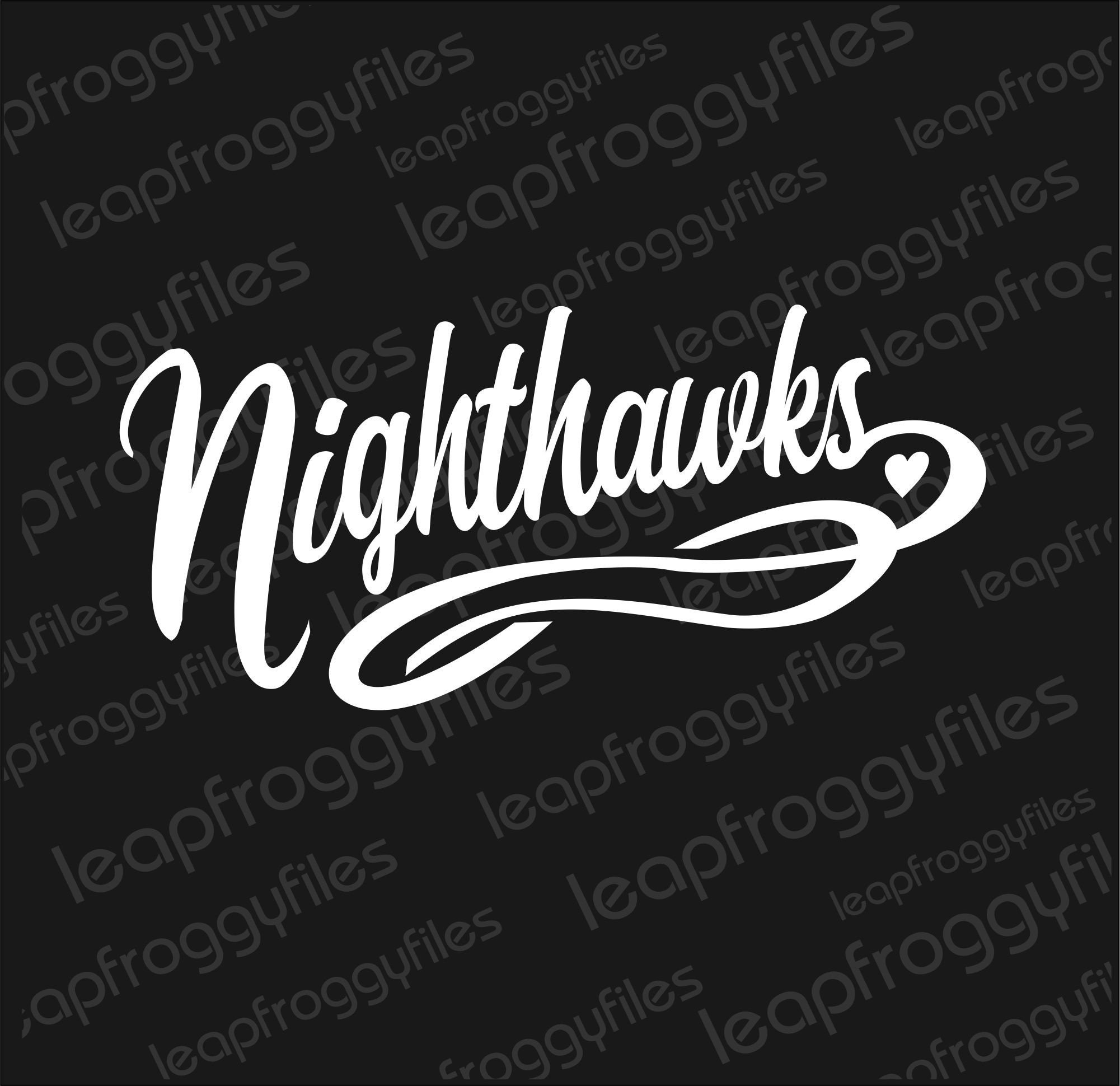 Nighthawks Mascot Swirly Design/nighthawks School Mascot/nighthawks ...