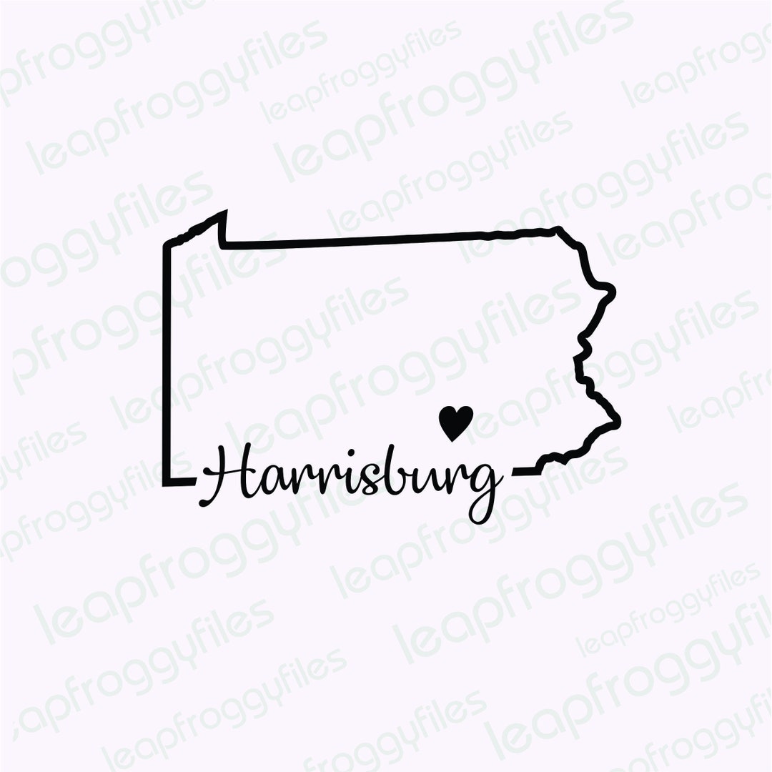 City of Harrisburg Pennsylvania Svg File/harrisburg Pennsylvania Pride ...