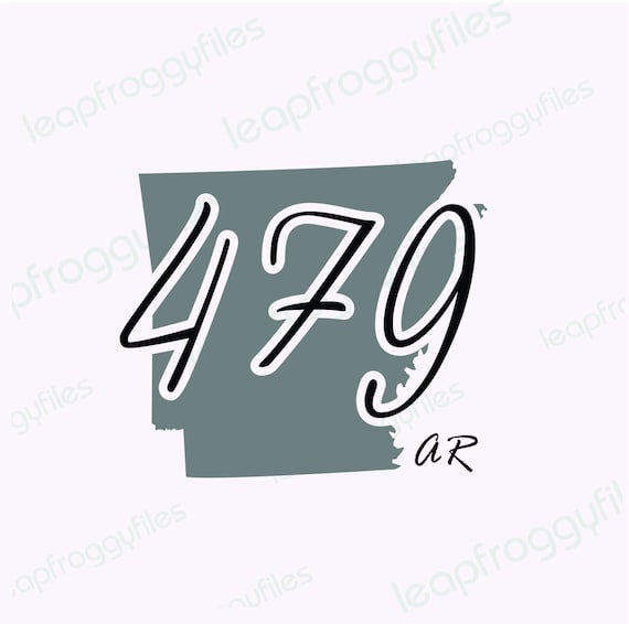 Arkanasas Area Code 479 Svg File/svg Png Eps Dxf/arkansas | Etsy