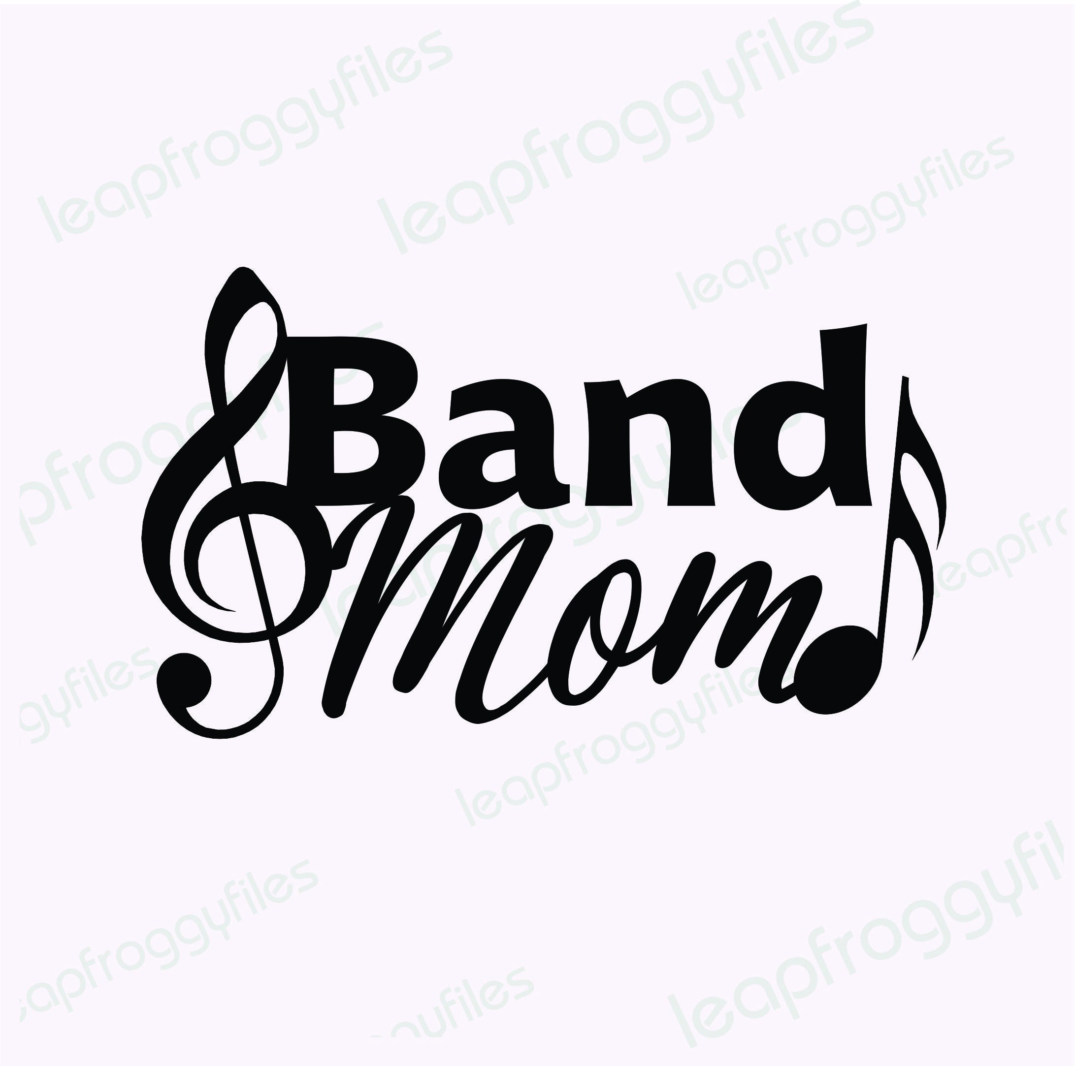 Band Mom Music Notes Svg File Cricut/band Mom Svg File/band Mom Shirt ...
