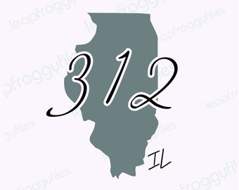 312 Area Code - Etsy