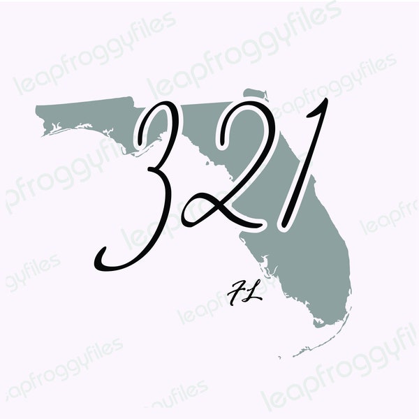 321 Area Code File - Etsy UK