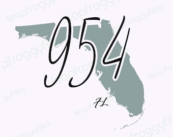 954 Florida Svg - Etsy