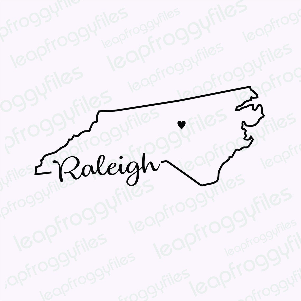 Raleigh North Carolina Svg File/raleigh Nc Pride/state of North ...