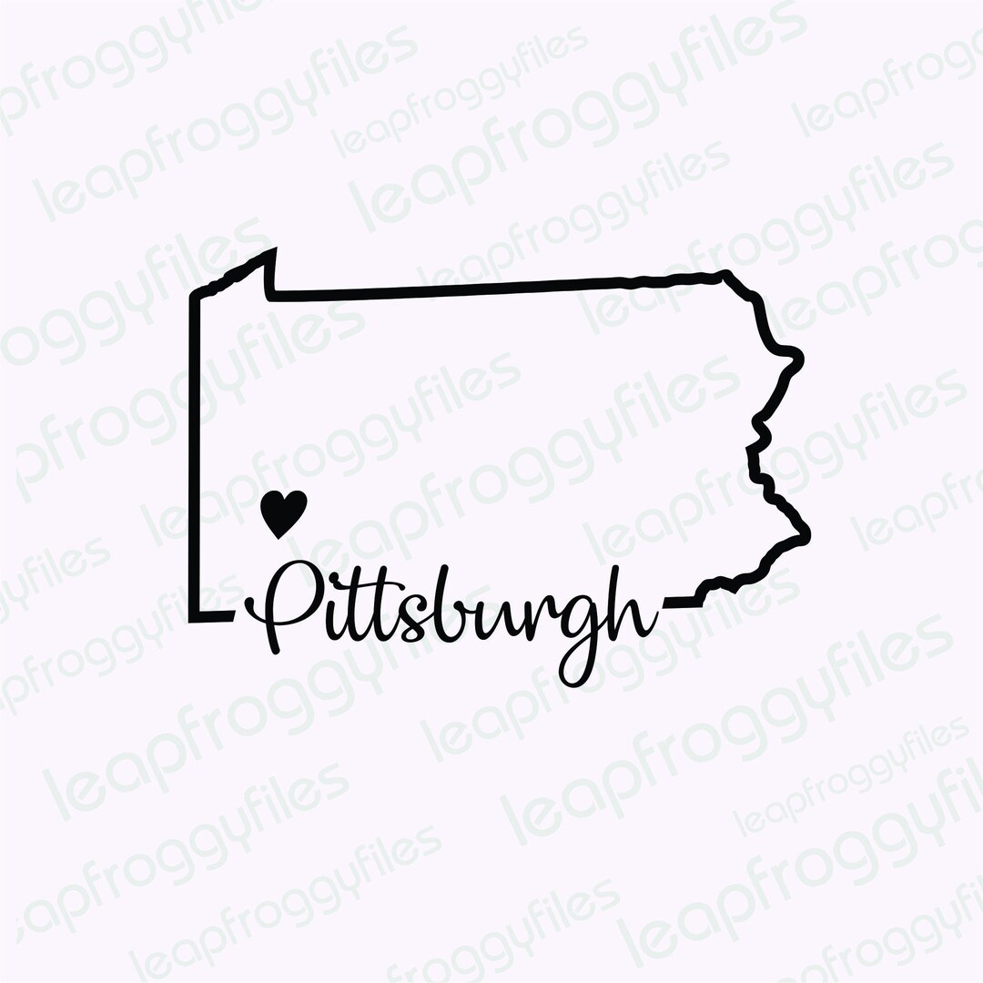 City of Pittsburgh Pennsylvania Svg File/pittsburgh Pennsylvania Pride ...