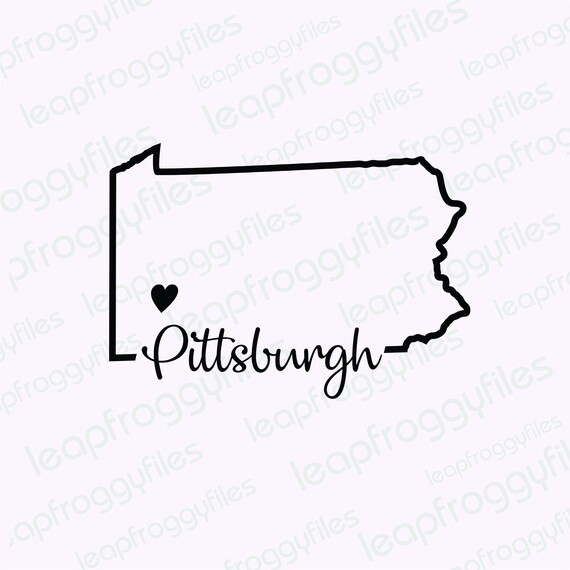 City of Pittsburgh Pennsylvania Svg File/pittsburgh | Etsy