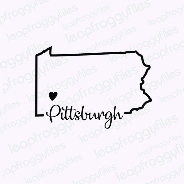 Pittsburgh Pa Svg - Etsy