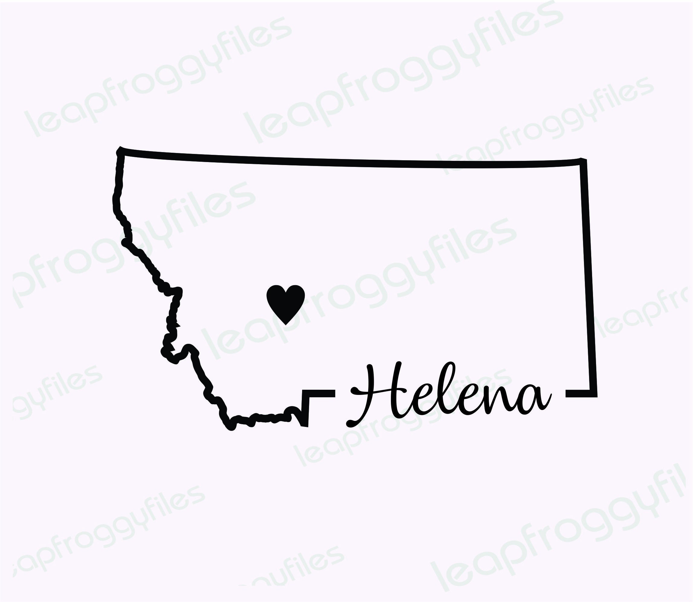 City of Helena Montana Svg File/helena Montana Pride/state of Montana ...