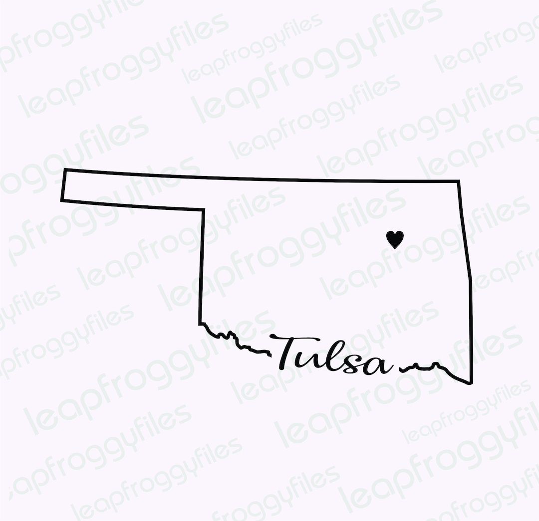 City of Tulsa Oklahoma Svg File/tulsa Oklahoma Pride/state of Oklahoma ...